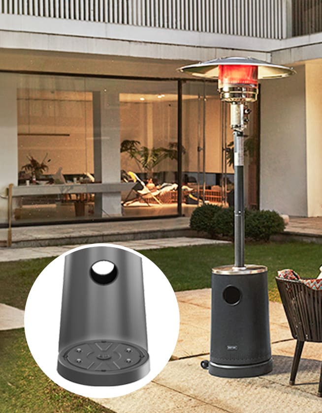 TORCH 55,000 BTU Propane Patio Heater with Cone Table – East Oak