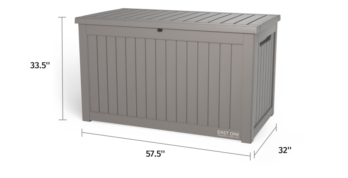 230 Gallon Waterproof Deck Box – East Oak