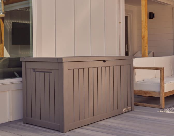 230 Gallon Waterproof Deck Box – East Oak