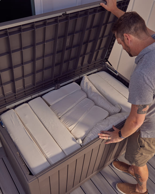 230 Gallon Waterproof Deck Box – East Oak