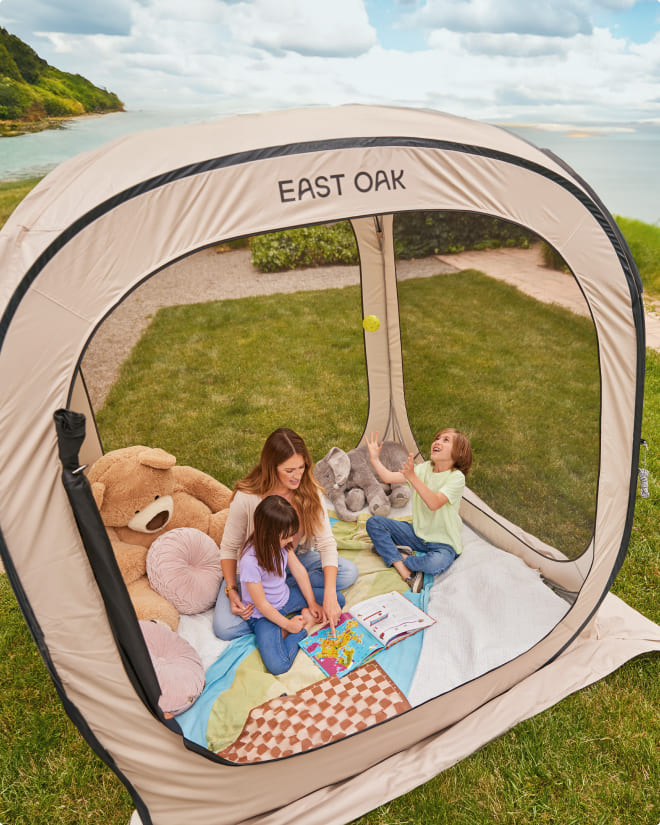 6x6 Ft Pop-Up Screen House – East Oak