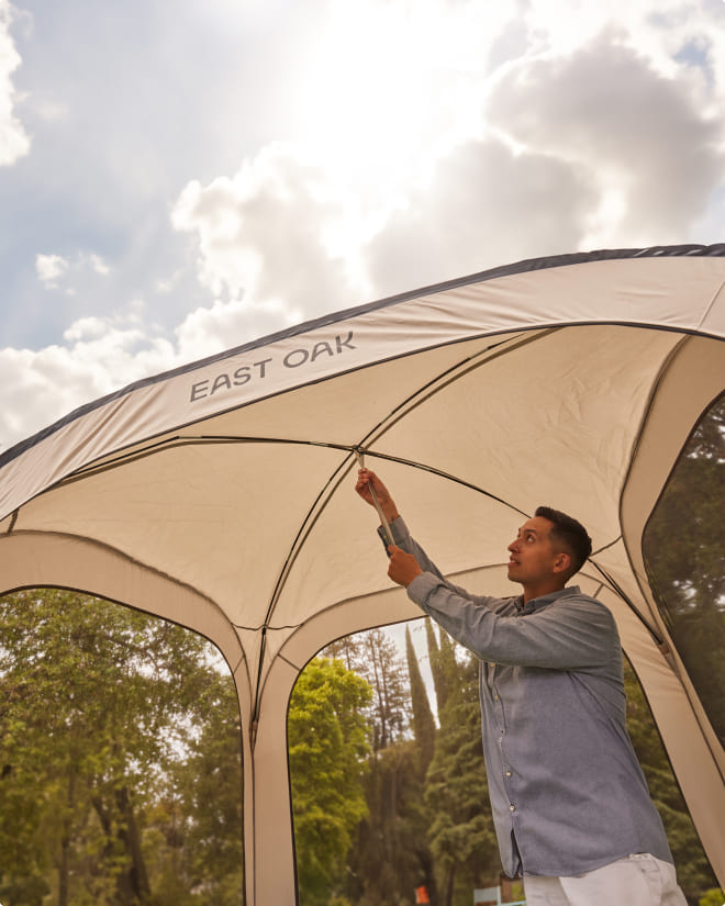 6x6 Ft Pop-Up Screen House – East Oak