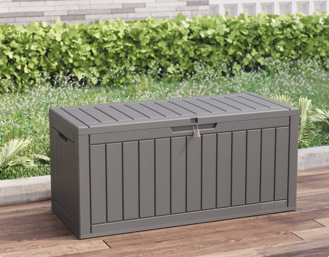 90 Gallon Waterproof Deck Box – East Oak