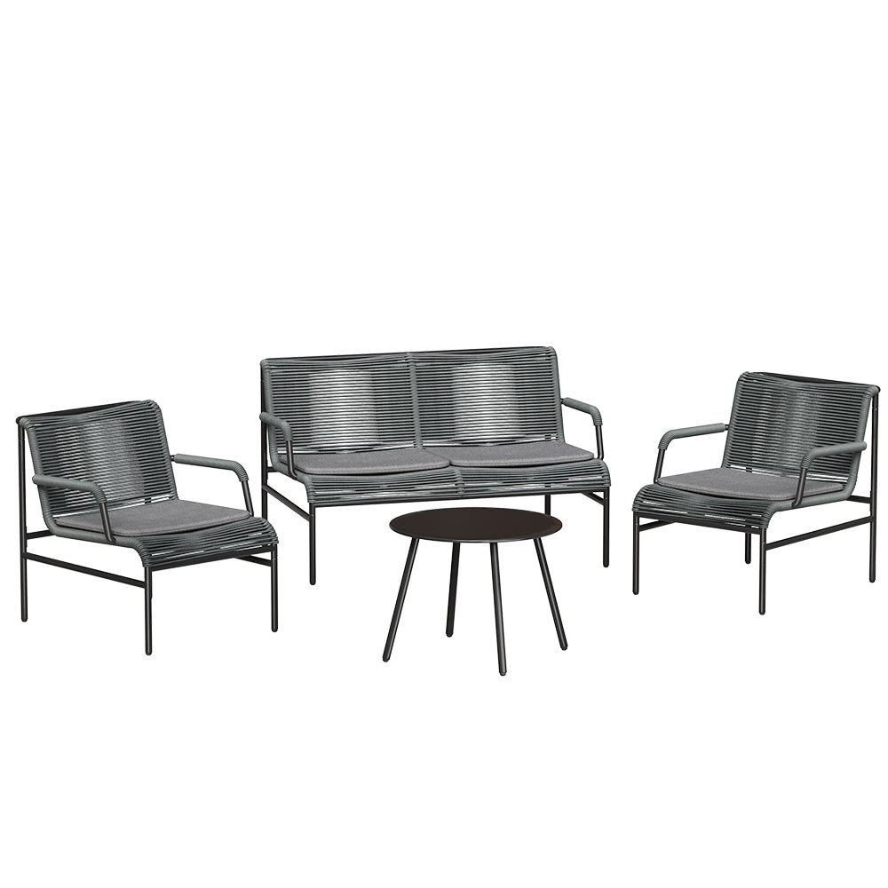Pacific 4-Piece Patio Conversation Furniture Set – East Oak