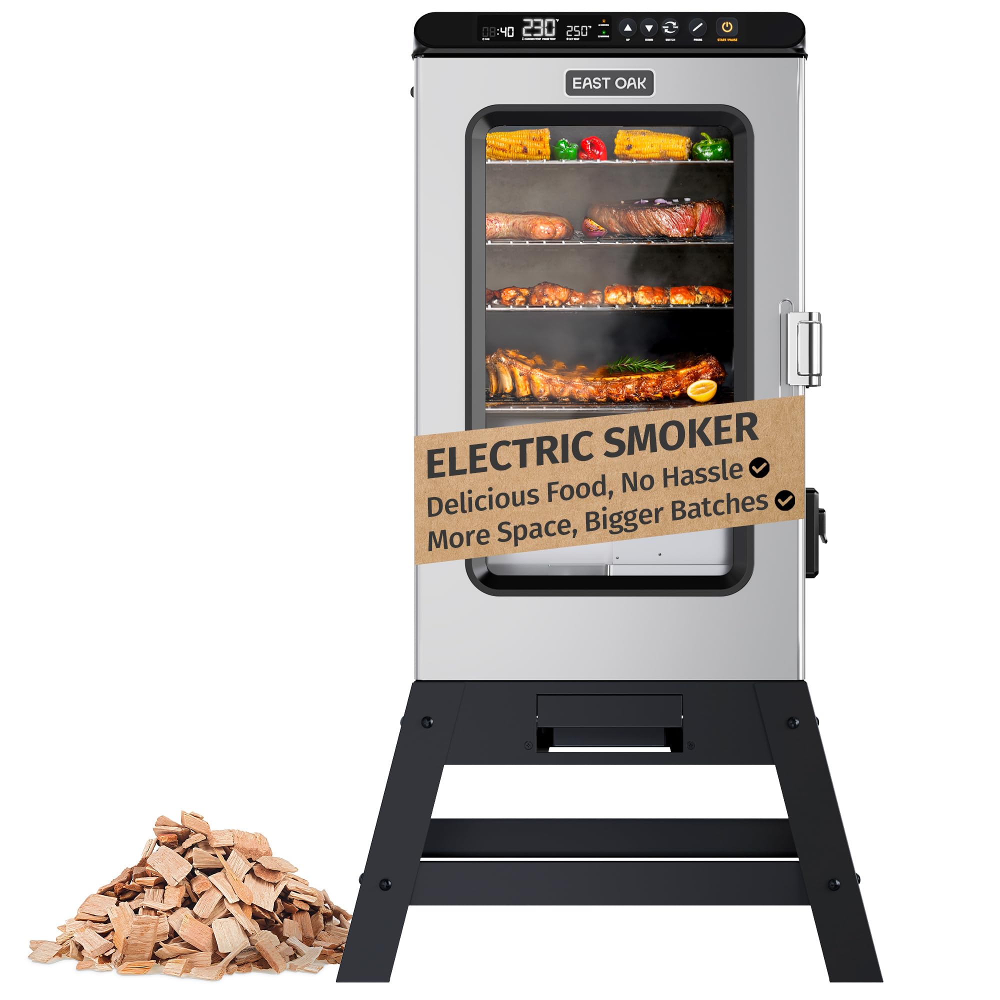 RIDGEWOOD Pro Max 30-Inch Electric Smoker – East Oak