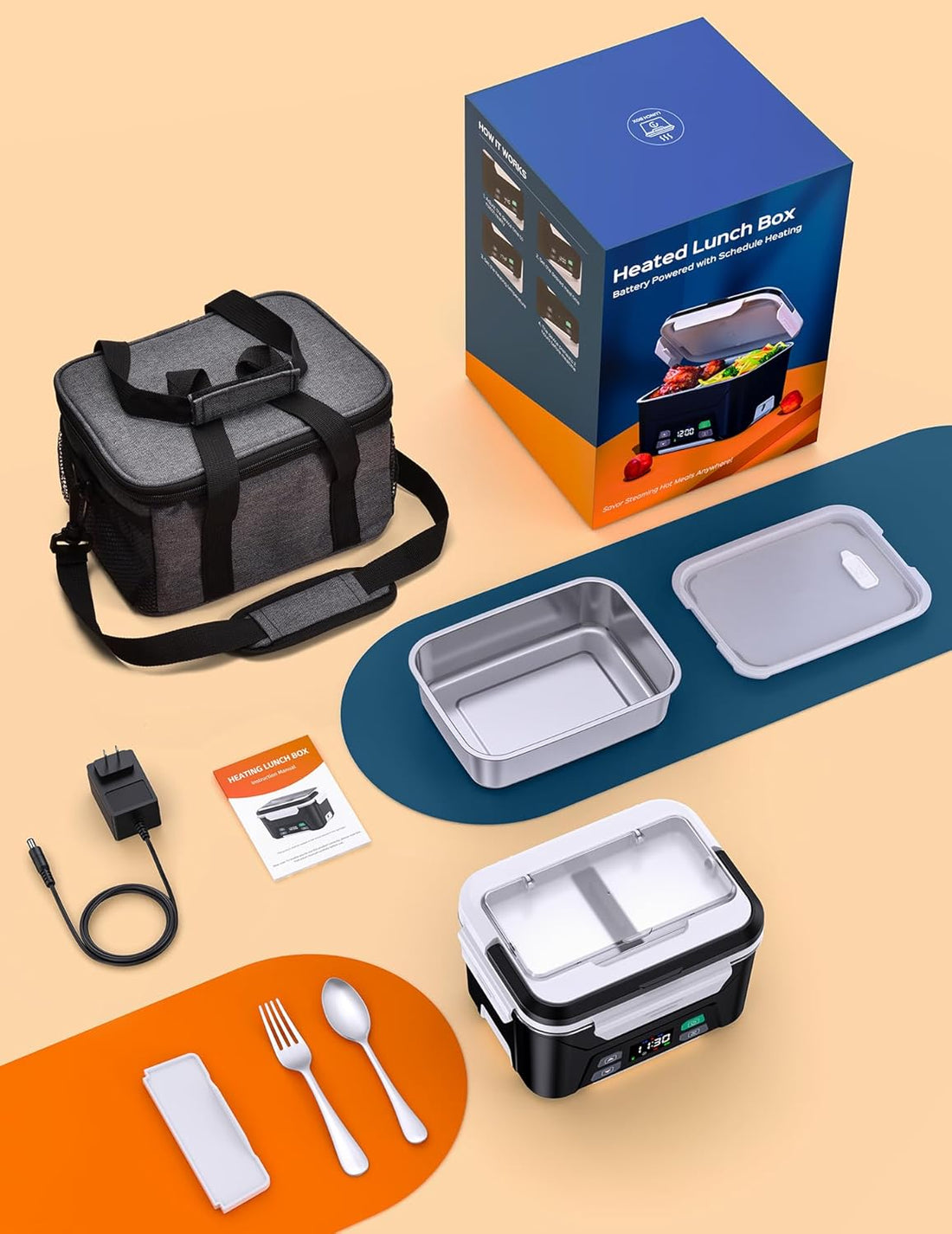 EAST OAK Cordless Electric Lunch Box for Adults – East Oak
