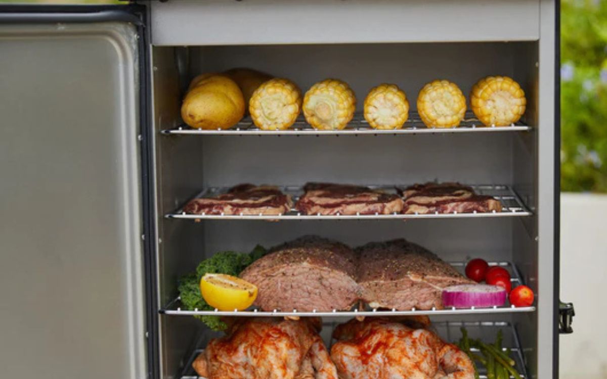 30 Inch Electric Smoker with Side Wood Chip Loader – East Oak