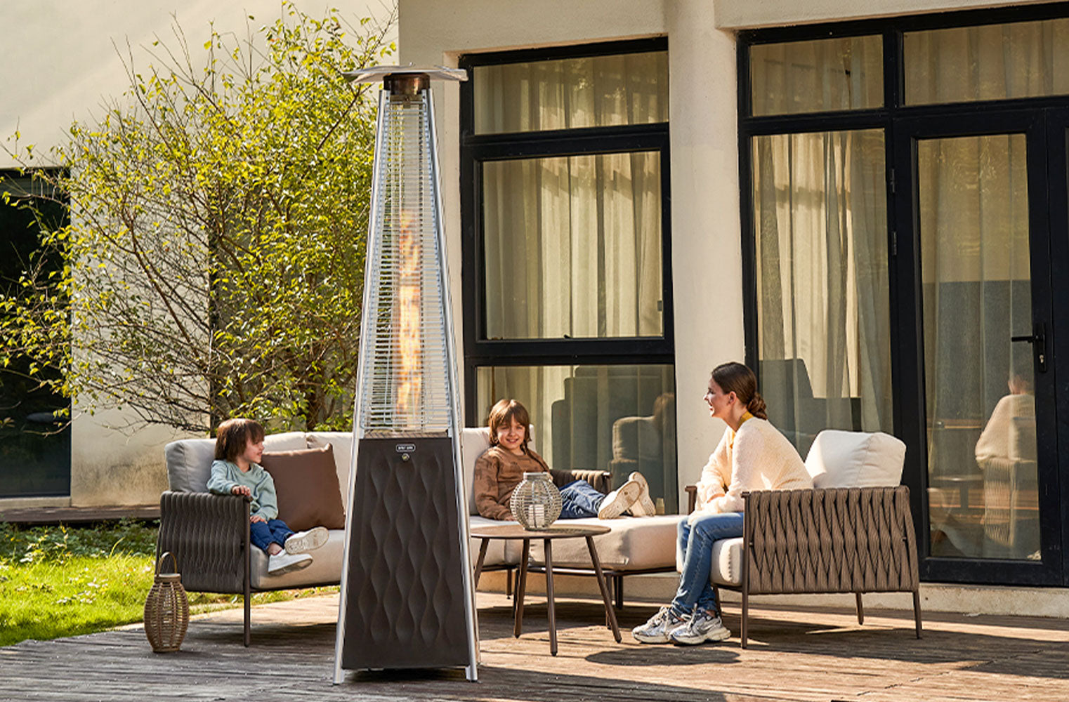 PYROL 48,000 BTU Pyramid Propane Patio Heater – East Oak