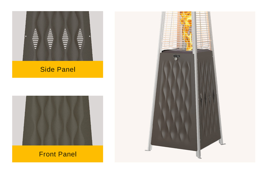 PYROL 48,000 BTU Pyramid Propane Patio Heater – East Oak