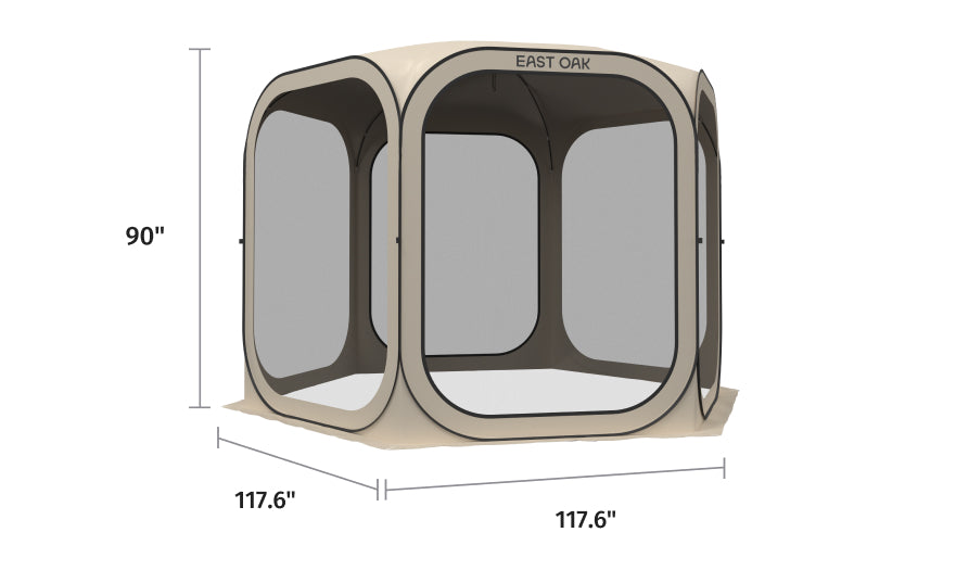 East Oak 10 Ft Pop-Up Screen House