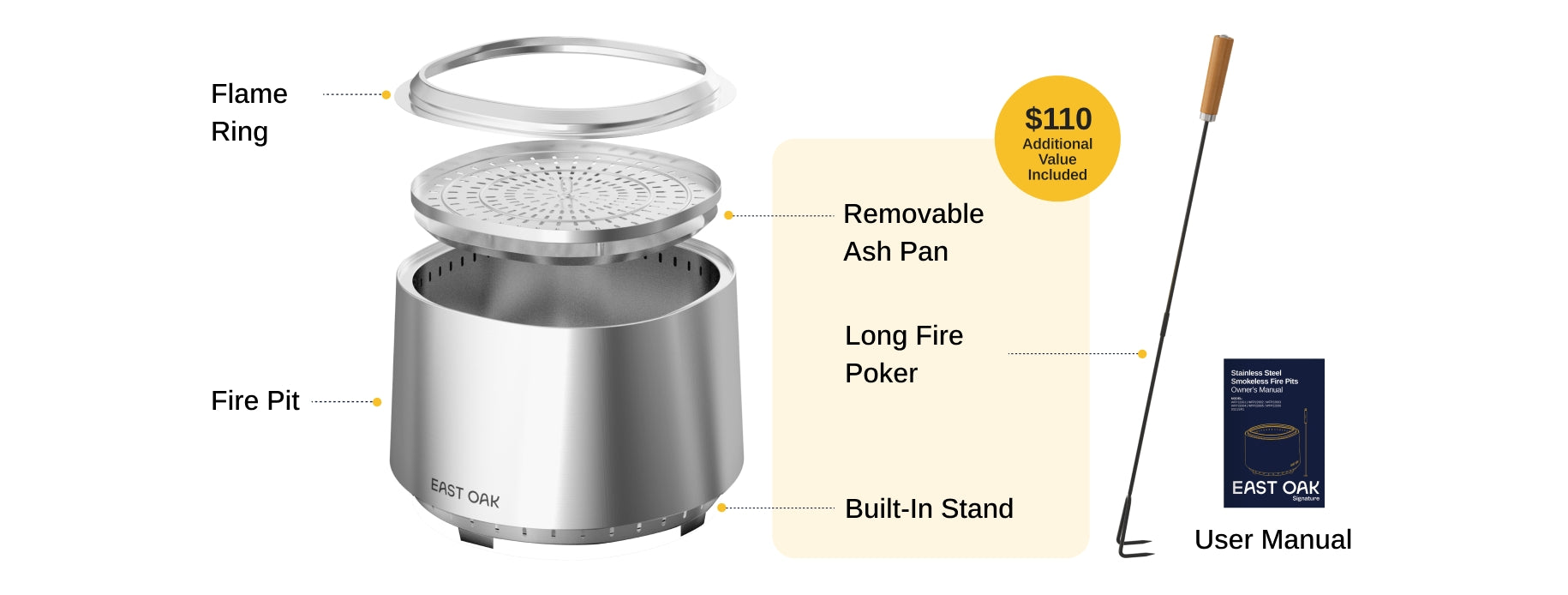 Smokeless Fire Pit – East Oak
