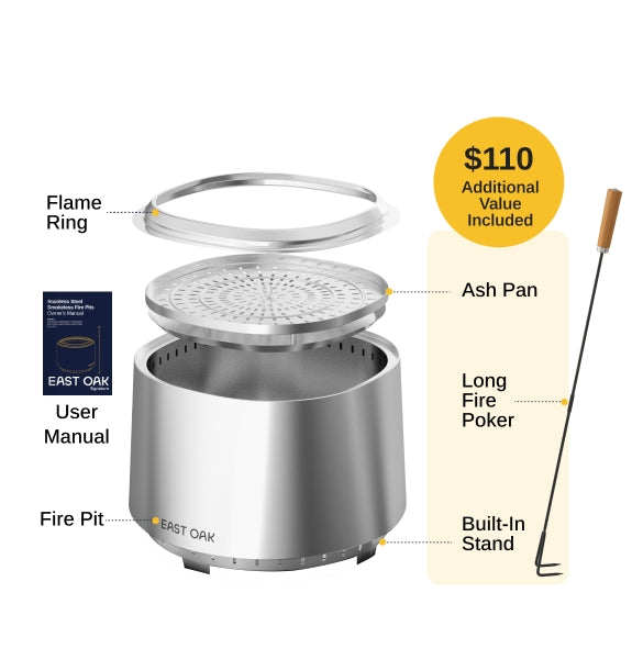 Smokeless Fire Pit – East Oak
