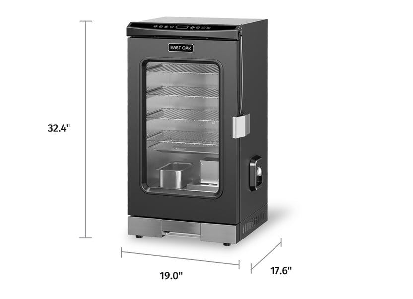 30-Inch Electric Smoker with Glass Door – East Oak